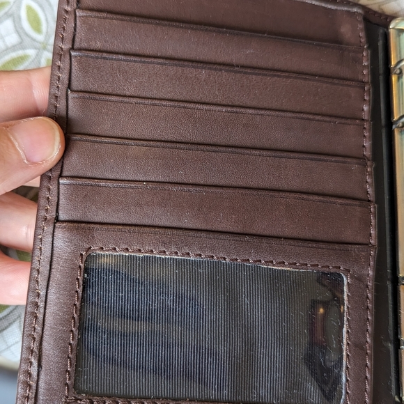 Levenger | Bags | Brown Levenger Wallet And Planner In One 425 X 5 ...